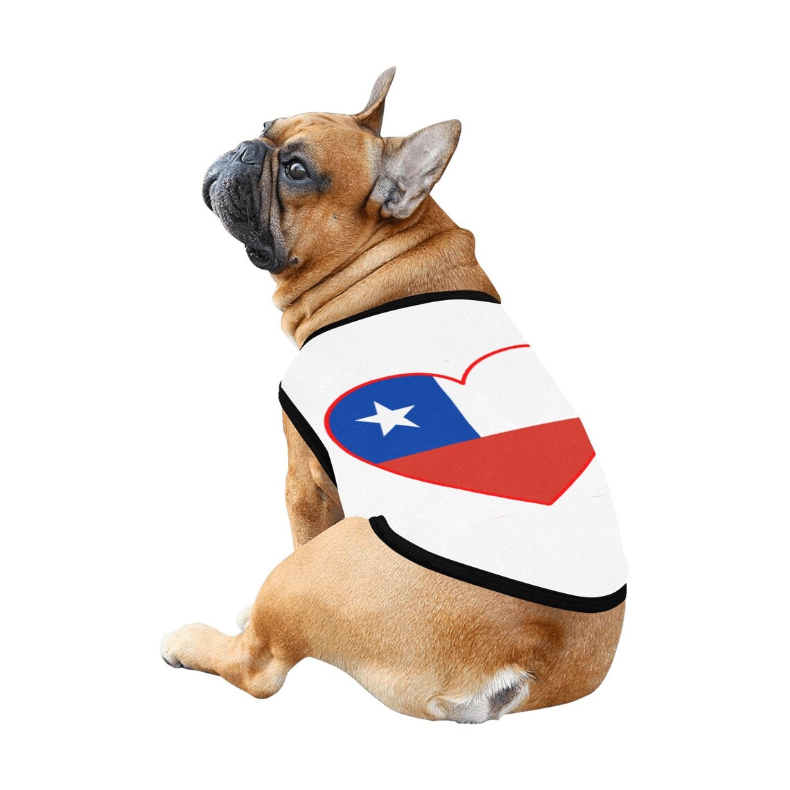 Dog T-shirt I Love Chile Dog T-shirt Chilean Flag Dog Tank - Etsy