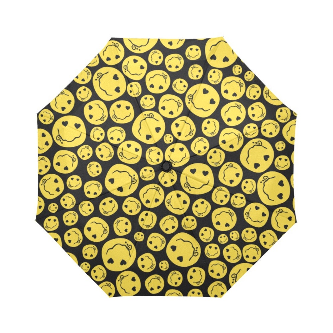 Automatic Foldable Umbrella Happy Faces, Love Umbrella, in Love Smiling ...