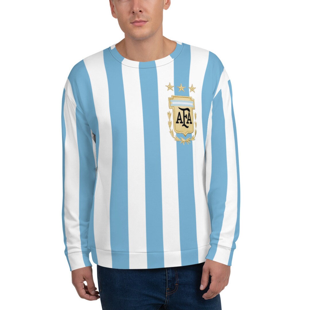 Sweater for Adults Argentina Soccer Team, Messi 10, Messi Sweater, Leo ...