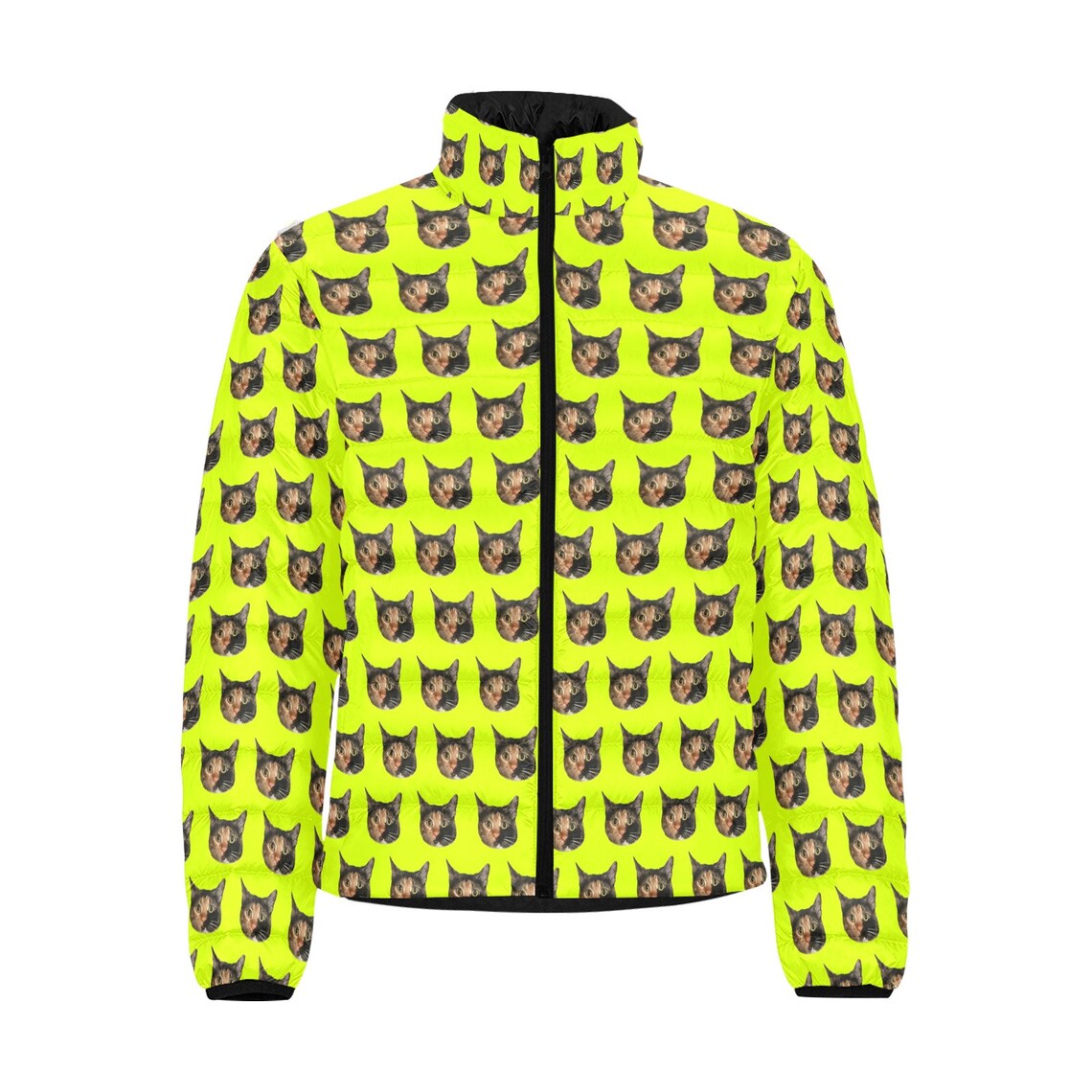 Custom Photo Padded Jacket for Men Personalized Puffer - Etsy