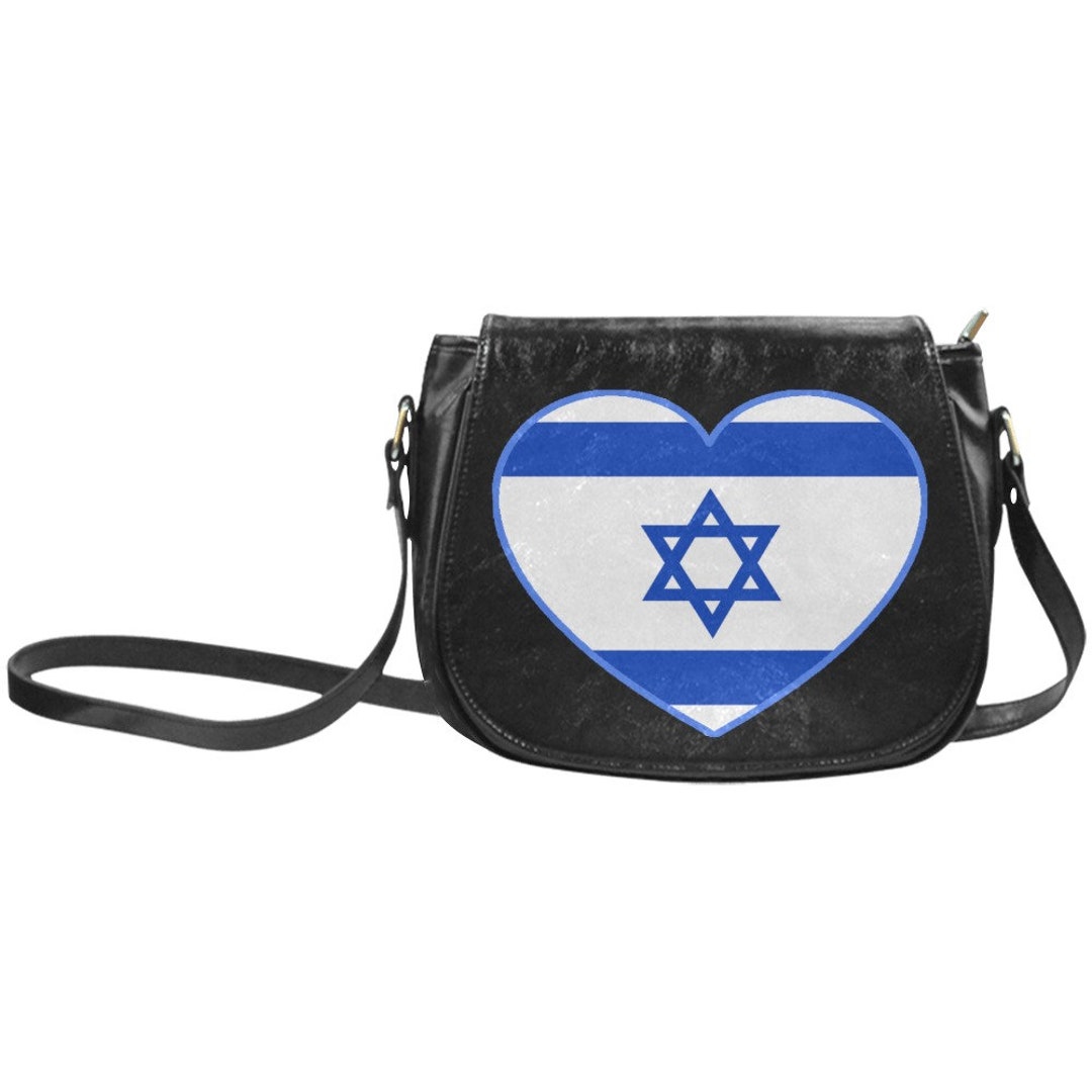 I Love Israel Crossbody Bag, Israel Flag, I Stand With Israel, Saddle ...