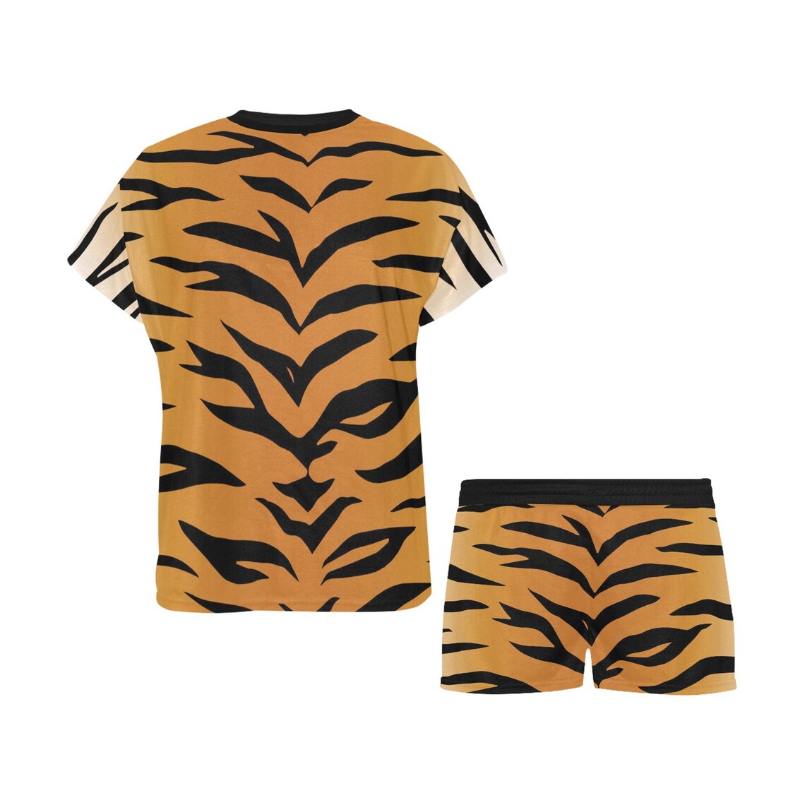 Short Pajama Set for Women Tiger Print Animal Print Pajamas - Etsy