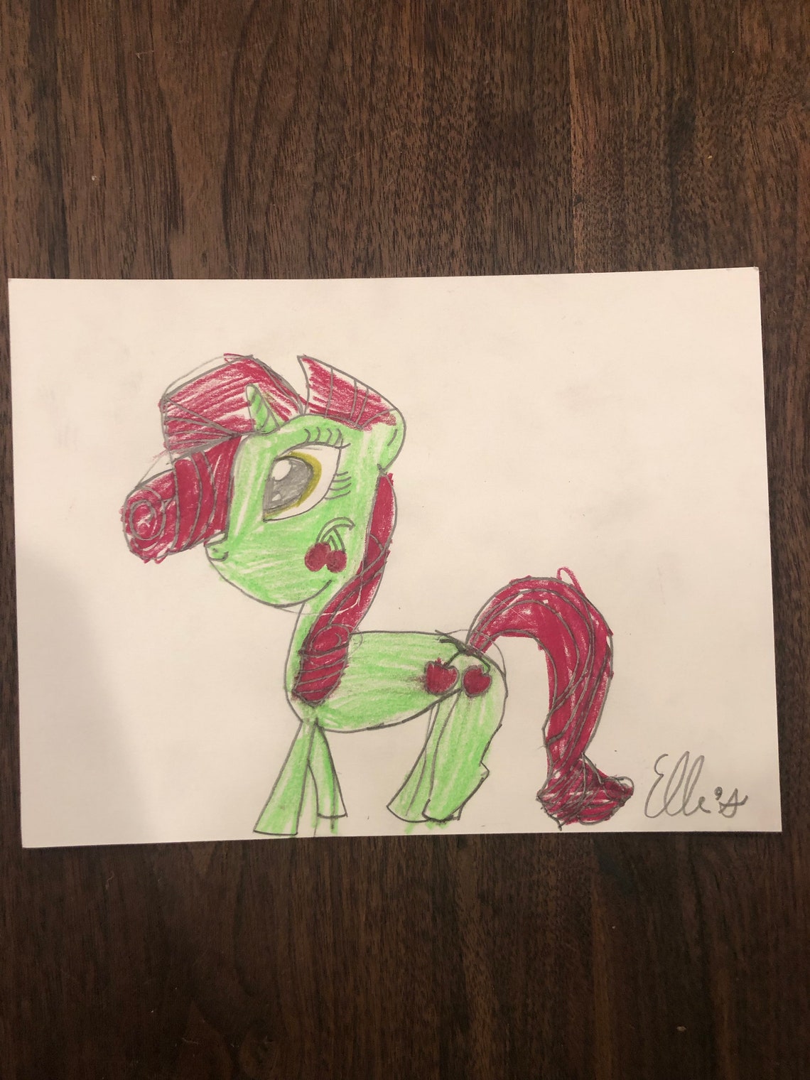 Custom My Little Pony Artwork Colored Pencil on Card Stock - Etsy