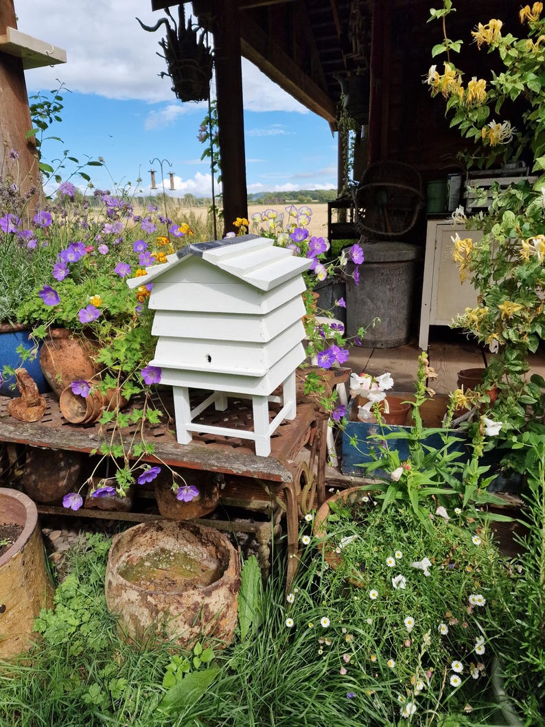 Rustic Handmade Beehive: Produced by Lulworth Blue, Decorative Garden ...