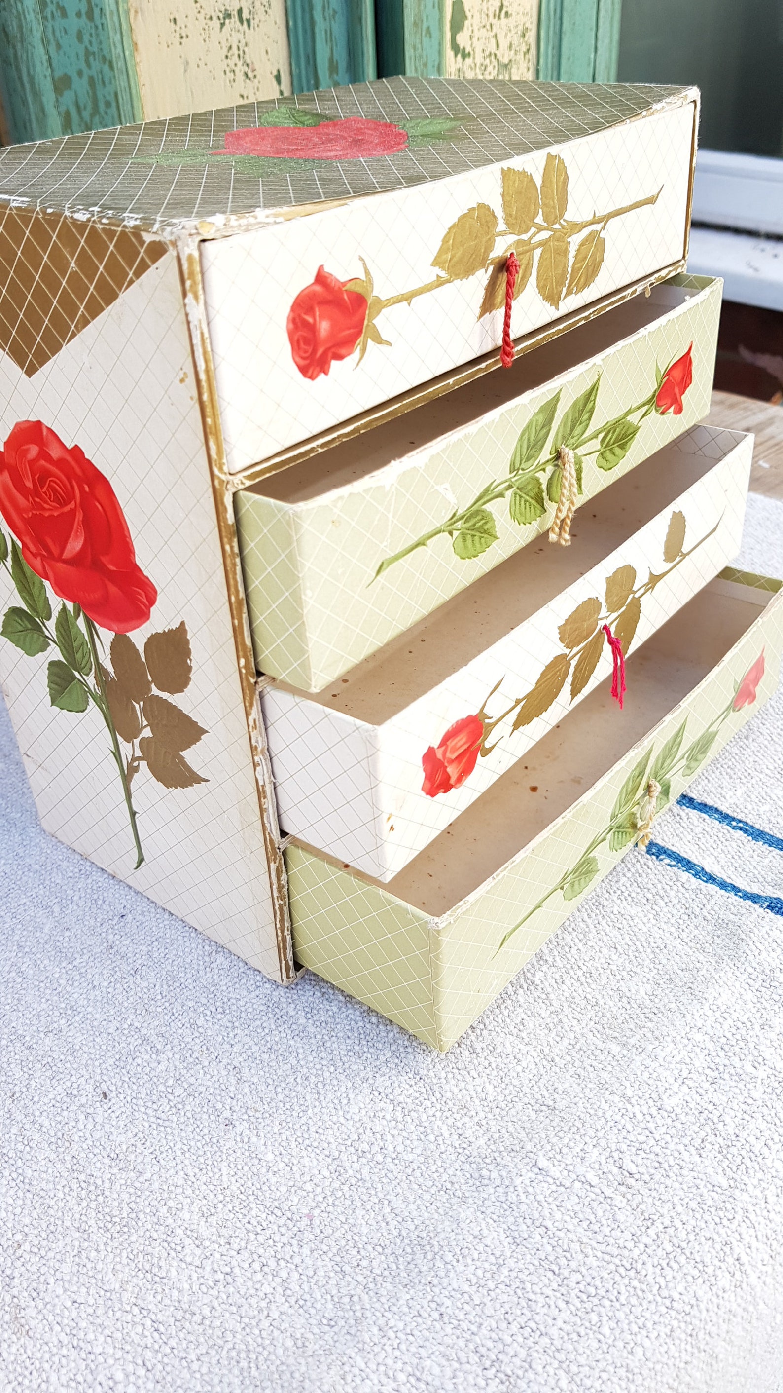 Vintage chocolate box chocolate box drawers small drawers | Etsy