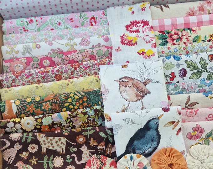 A Lovely Collection of Vintage Fabrics, Box 6, Liberty Fabrics, Slow ...