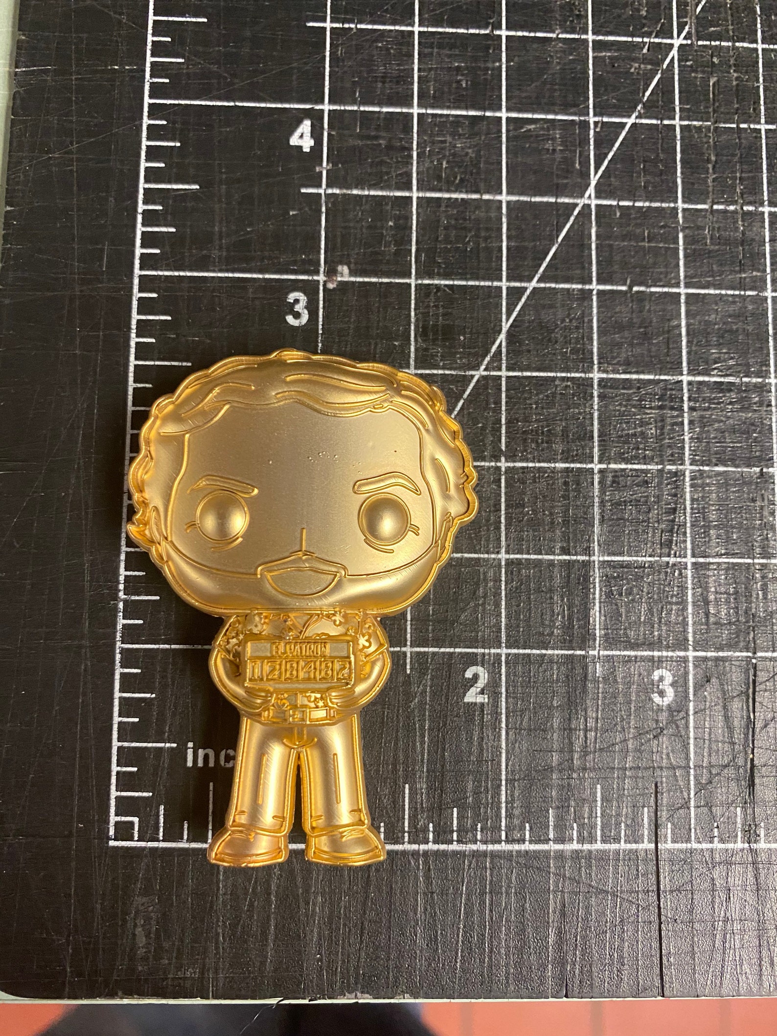Matte Gold Custom Metal Pablo Escobar Funko Pop - Etsy