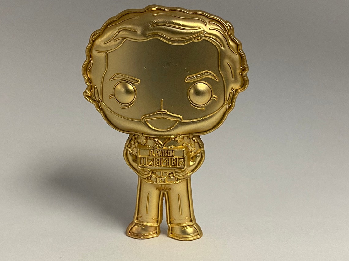 Matte Gold Custom Metal Pablo Escobar Funko Pop - Etsy