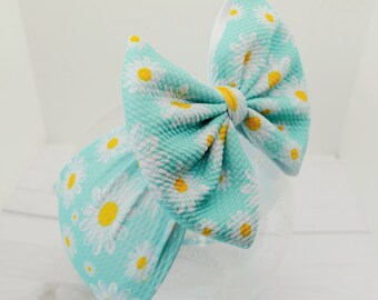 Daisy Hair Bow | Etsy