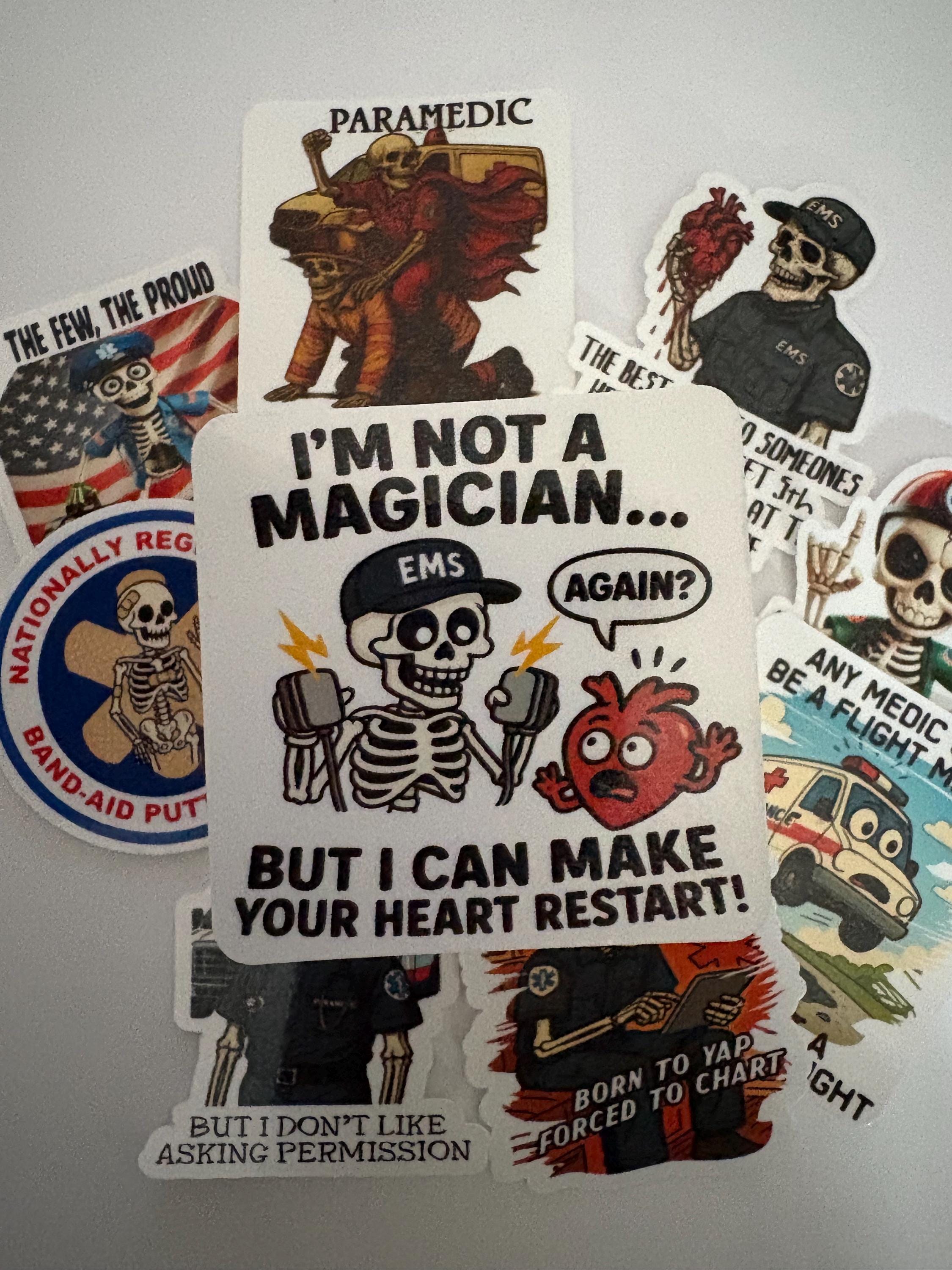 EMS Humor Paramedic EMT Stickers - Etsy