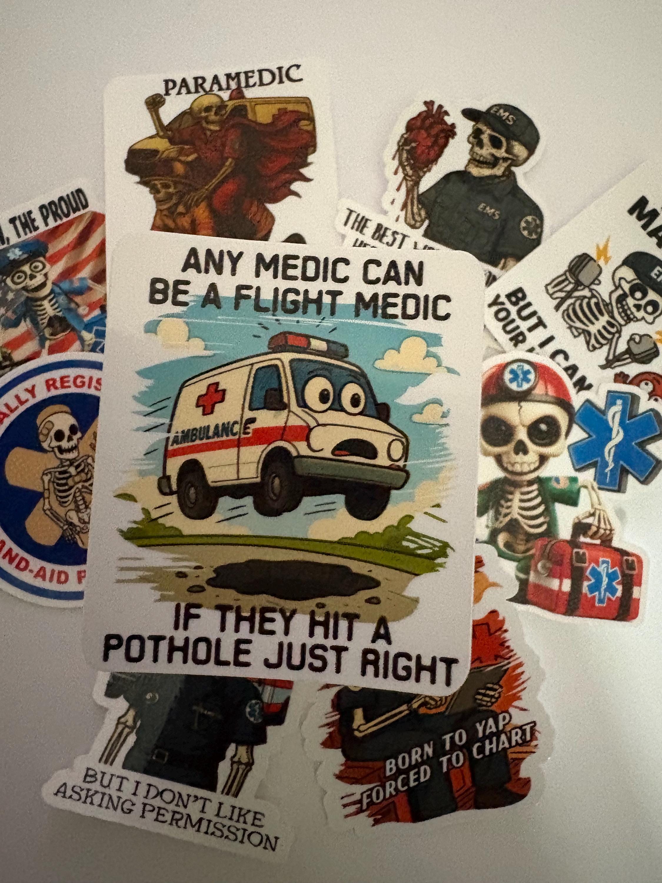 EMS Humor Paramedic EMT Stickers - Etsy