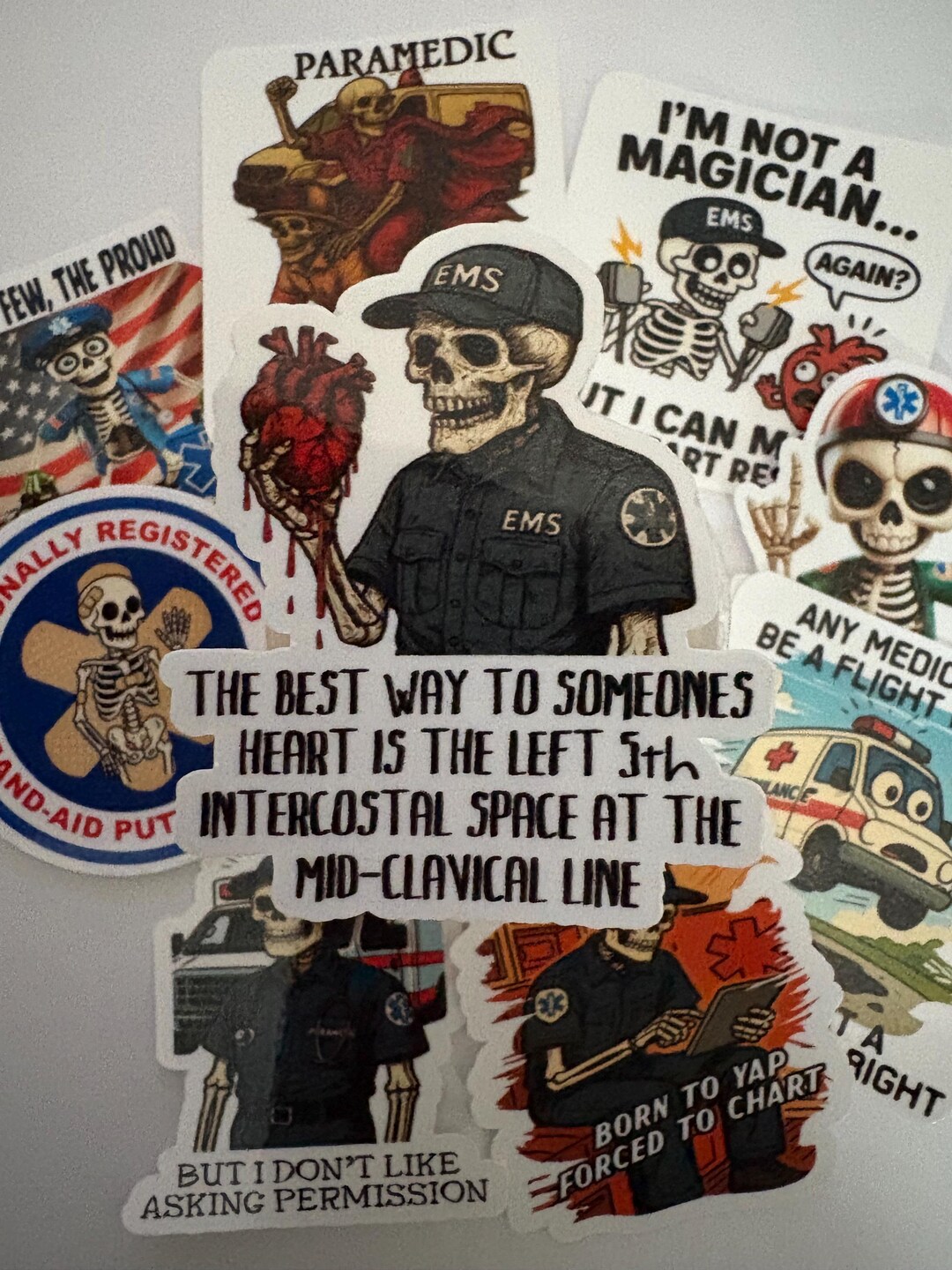 EMS Humor Paramedic EMT Stickers - Etsy