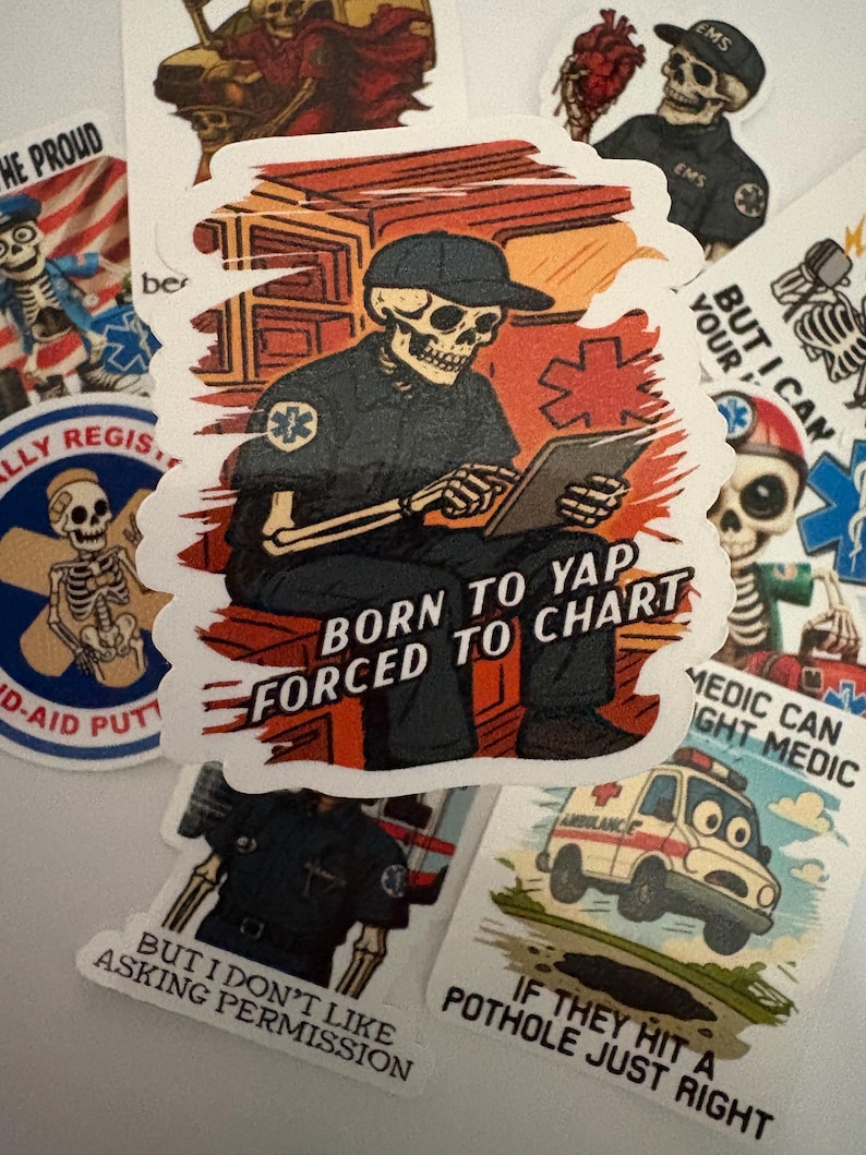 EMS Humor Paramedic EMT Stickers - Etsy