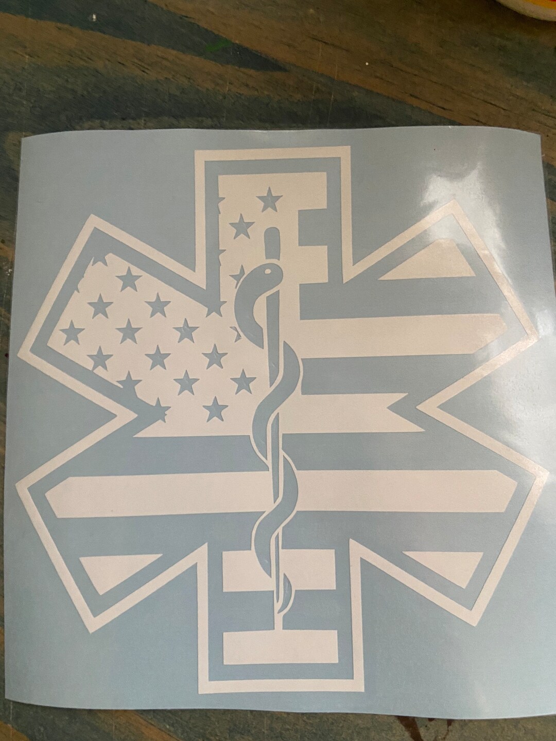 EMS Star of Life Decal - Etsy