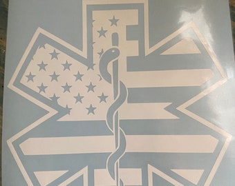 Tactical SWAT Medic Star of Life Reflective or Matte Vinyl Decal ...
