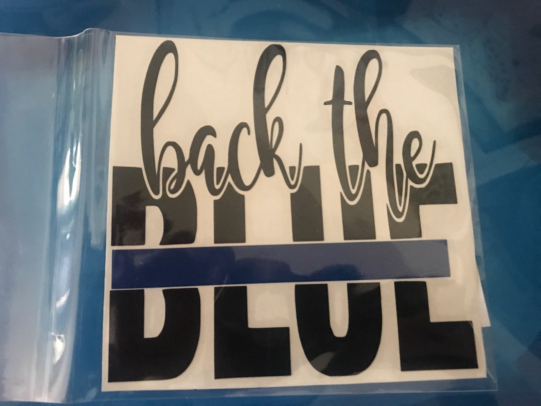 Back the Blue Sticker/decal - Etsy