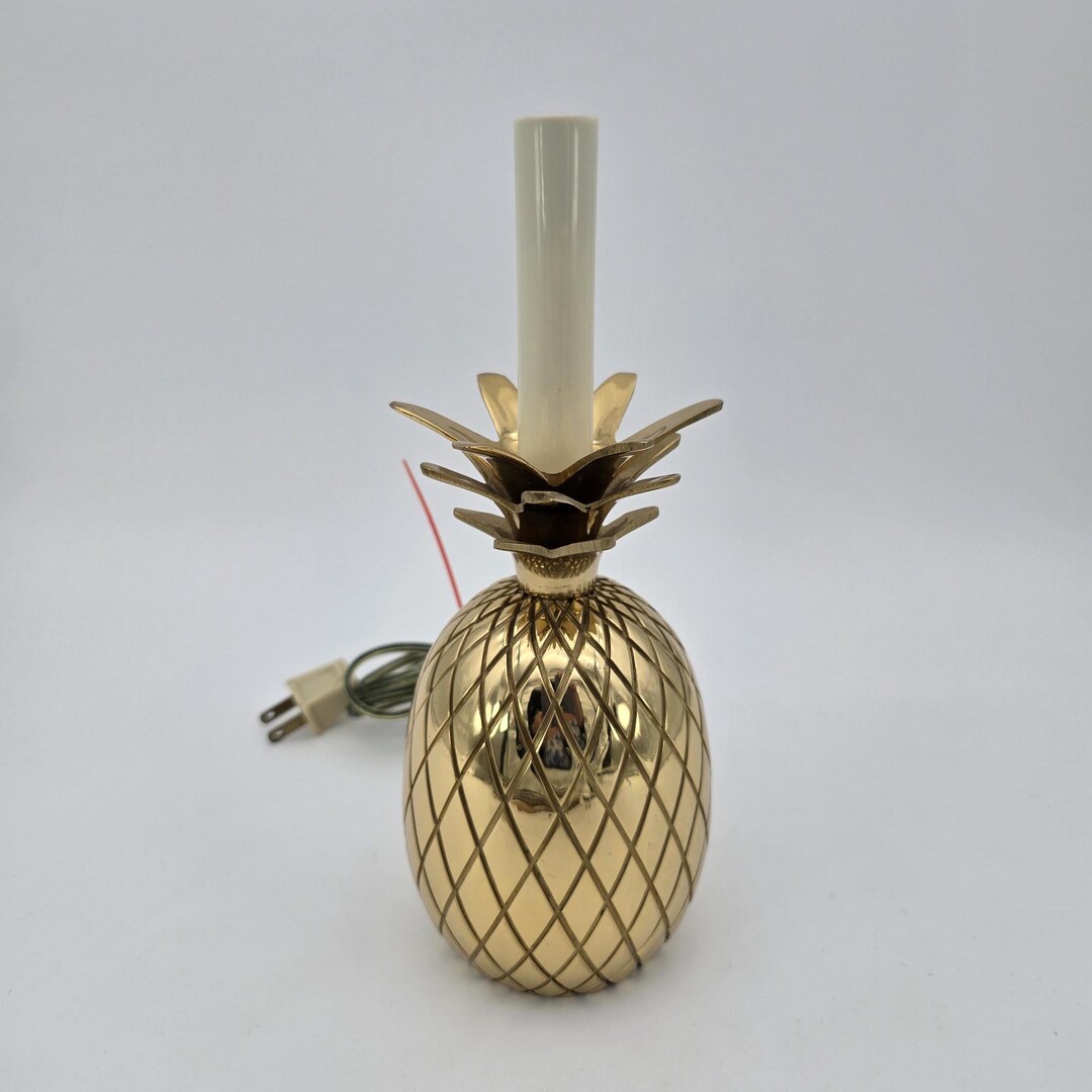 Small Brass Pineapple Lamp by Berman Co. - Etsy