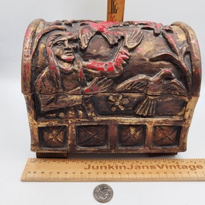 Wooden Treasure Chest Storage Box / Native-american Treasure Box - Etsy
