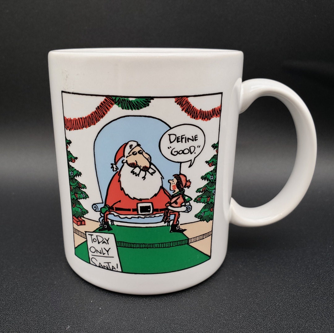 Hallmark Shoebox Christmas Mug / Santa Define Good - Etsy