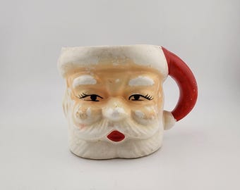 Vintage Santa Mugs Choice of Vintage Santa Mugs Holiday Coffee Cup Made ...