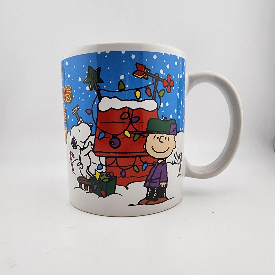 Charlie Brown Christmas Mug: Merry Christmas Snoopy - Etsy
