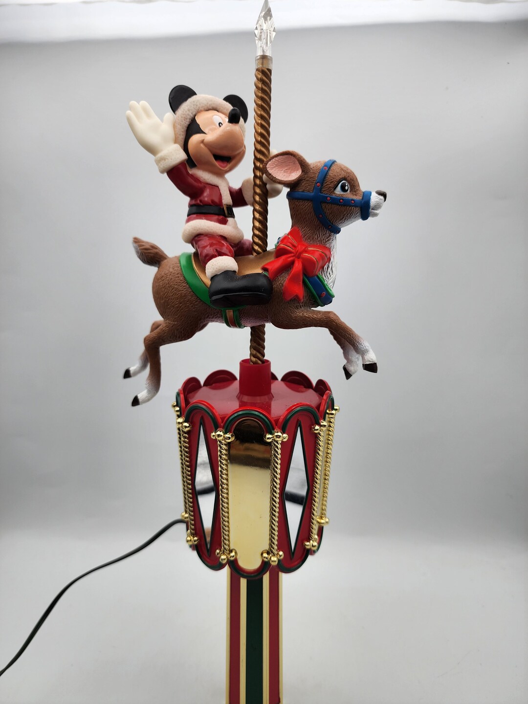 Mickey Mouse Carousel Tree Topper / Mr. Christmas 1997 - Etsy