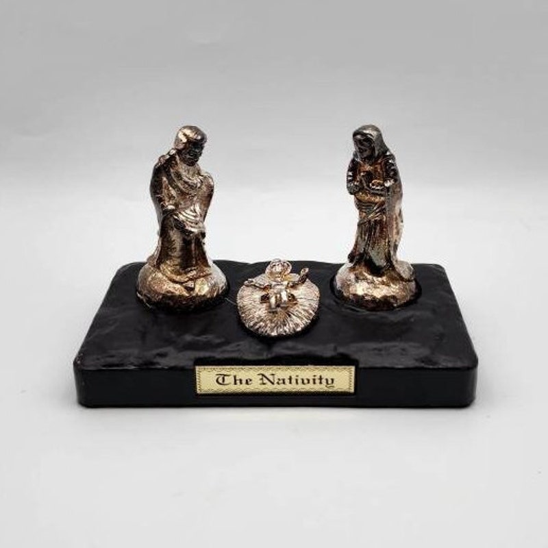 Holy Family Metal Statue - Etsy