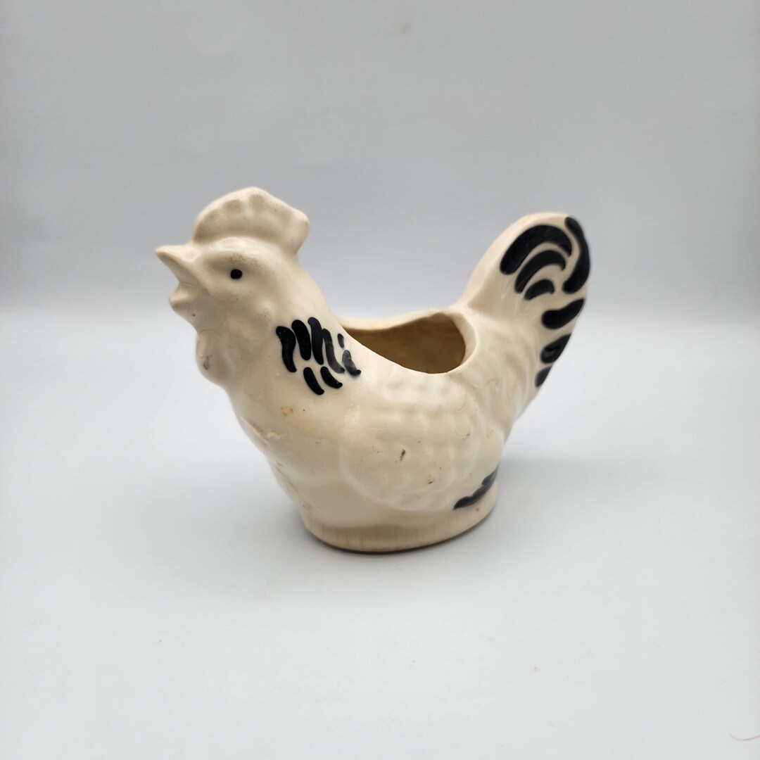 Pottery Chicken Planter - Etsy