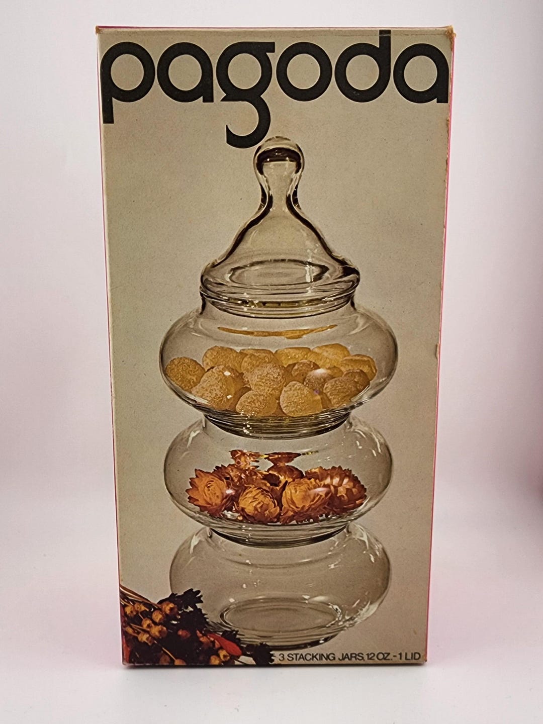 Anchor Hocking Pagoda Stacking Jars / Apothecary Jars - Etsy