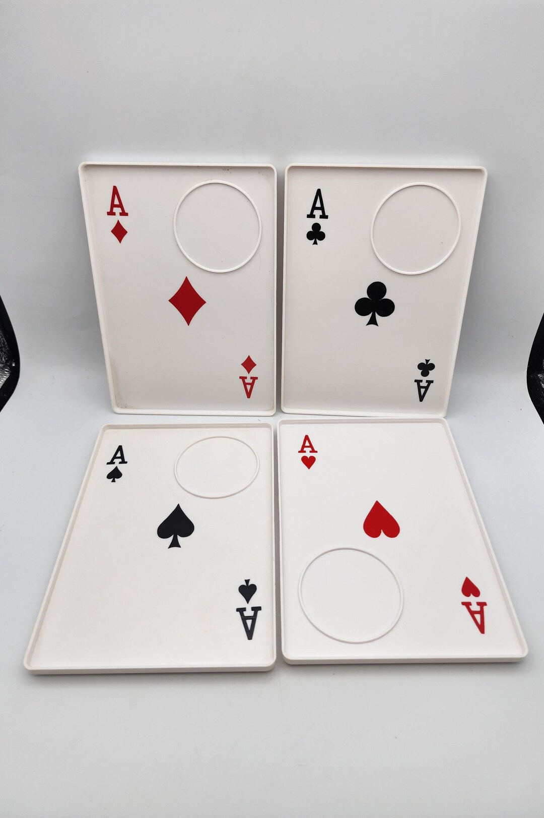 Playing Card Snack Trays / Card Night / Poker - Etsy