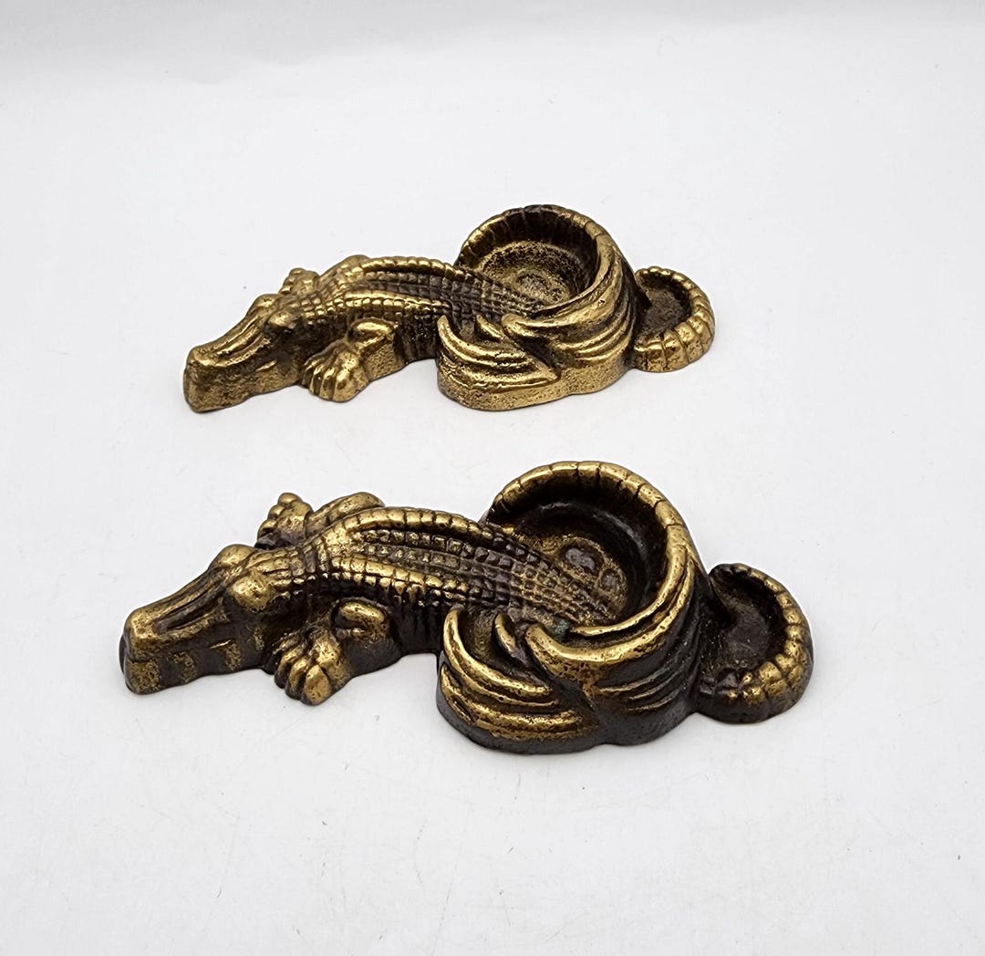 Brass Alligator Crocodile Pipe Rest / Pipe Holder / Sold Individually ...