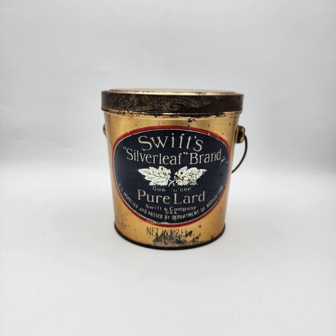 Swift Lard Tin AS IS / 2 Lb. Lard Tin - Etsy