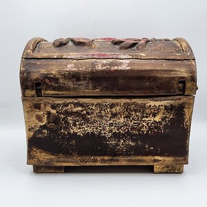 Wooden Treasure Chest Storage Box / Native-american Treasure Box - Etsy
