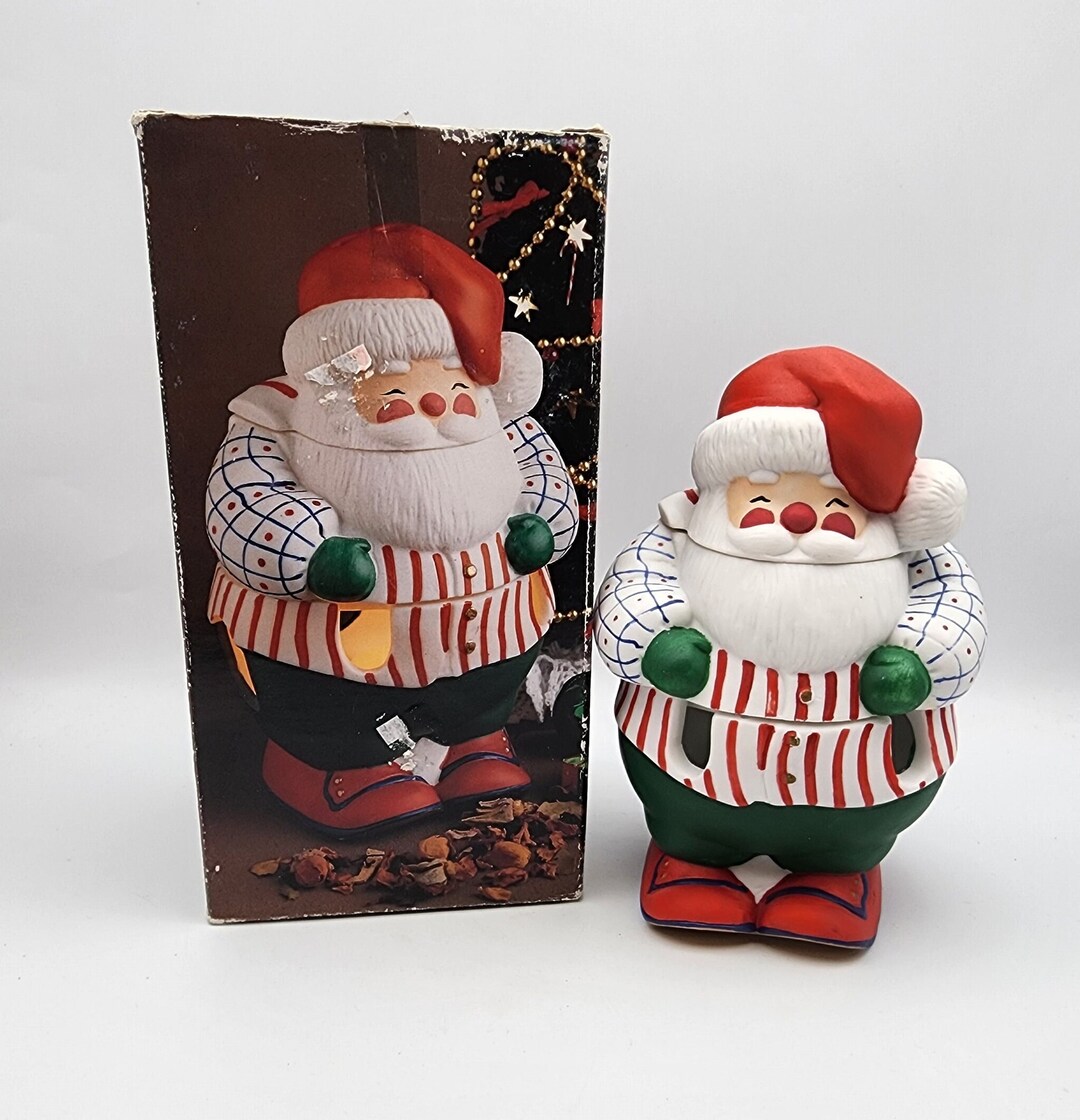 Vintage 1995 Jolly Santa Potpourri Holder Room Scenter by Potpourri ...