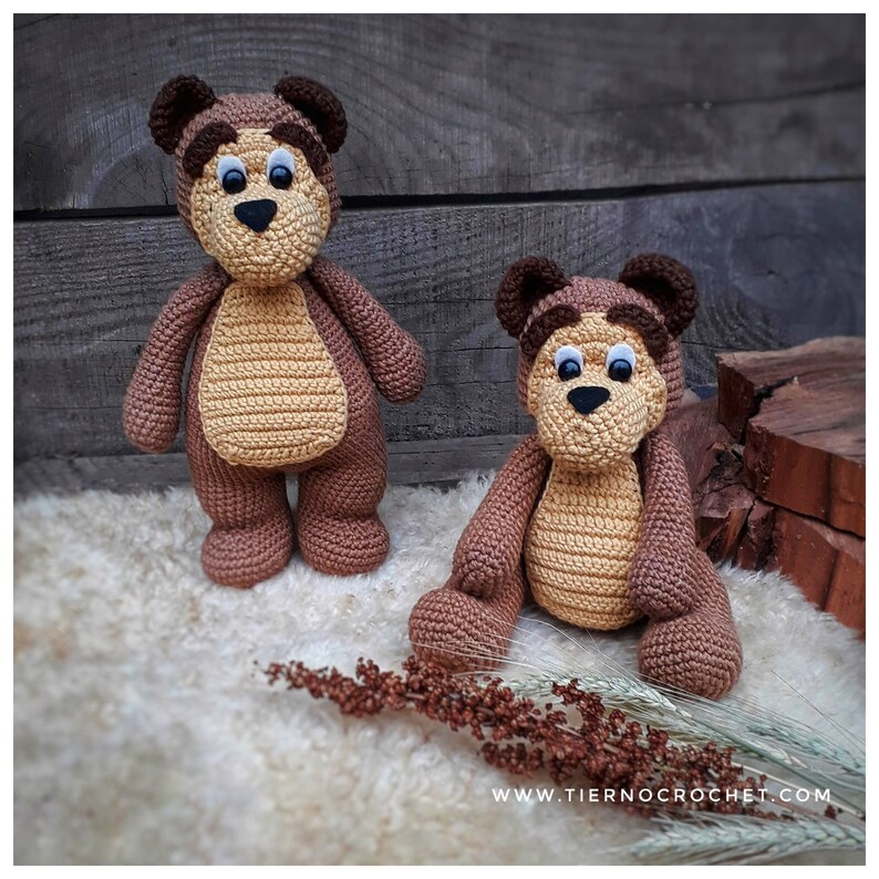 ES Masha Y El Oso Patron Amigurumi Para Tejer a Crochet | Etsy