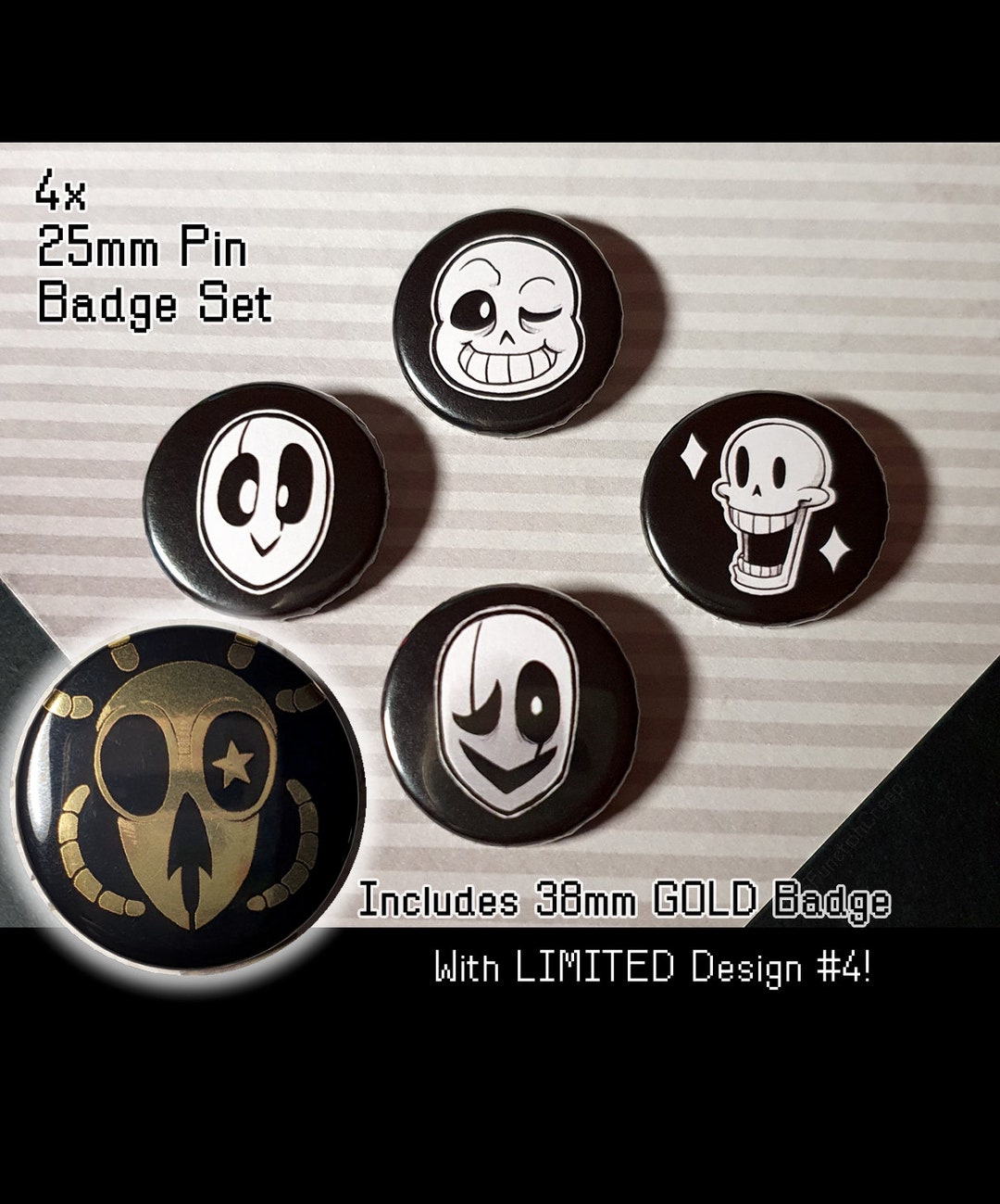 WING DING Button Badges Set of 4 + 1 - Etsy