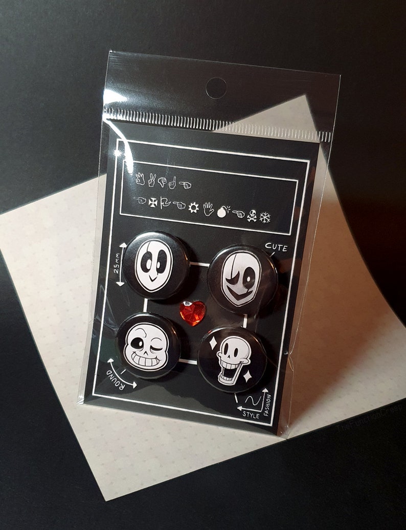 WING DING Button Badges Set of 4 1 - Etsy