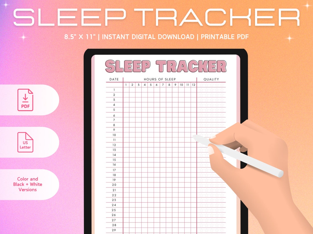 Ultimate Sleep Tracker PDF Printable - Etsy