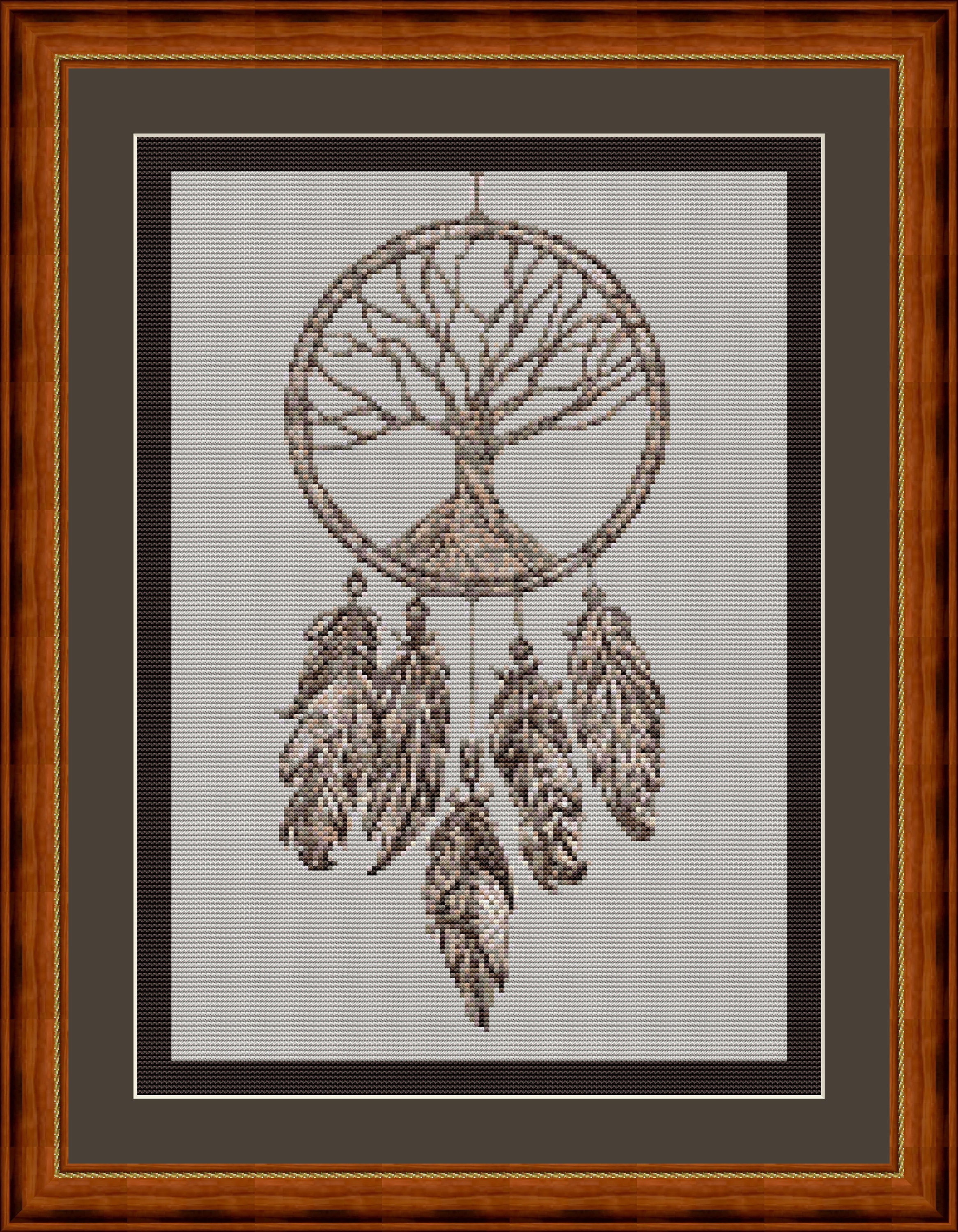 DREAM Catcher Counted Cross Stitch PDF Pattern, DREAMCATCHER Tree of ...