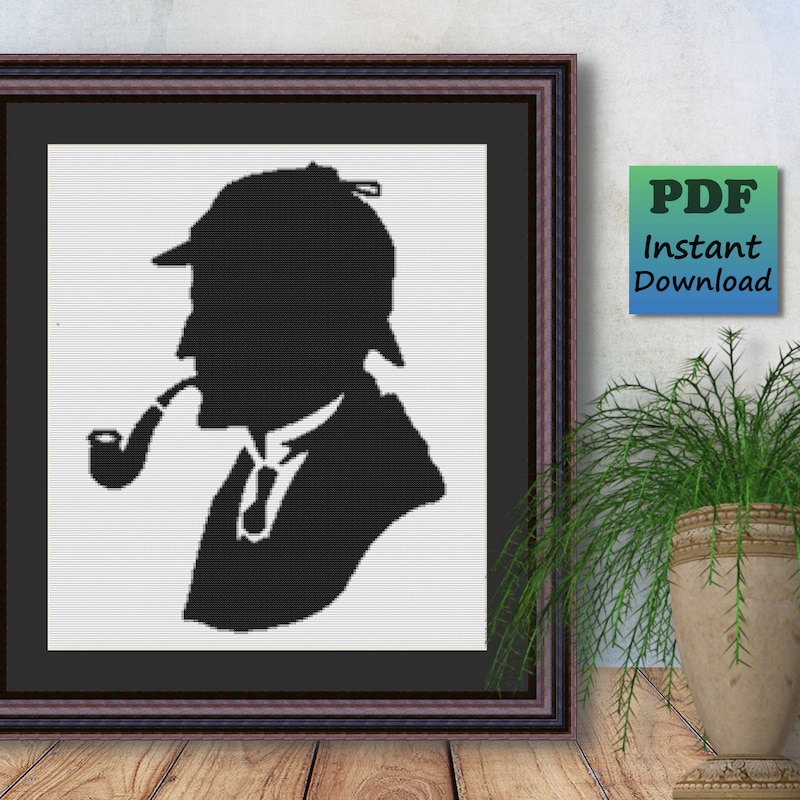 Sherlock Silhouette - Etsy