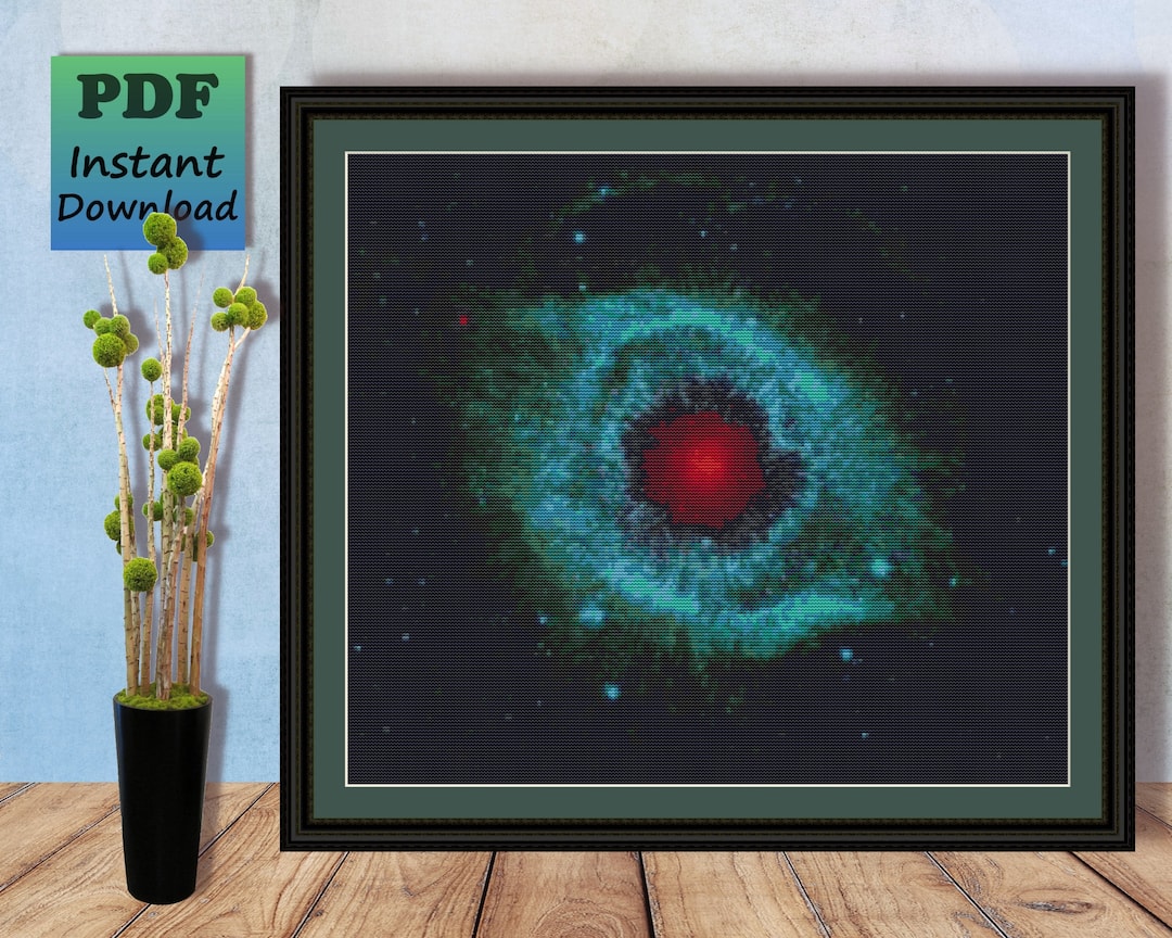 Helix Nebula - Outer Space - Counted Cross Stitch Pattern to Download ...