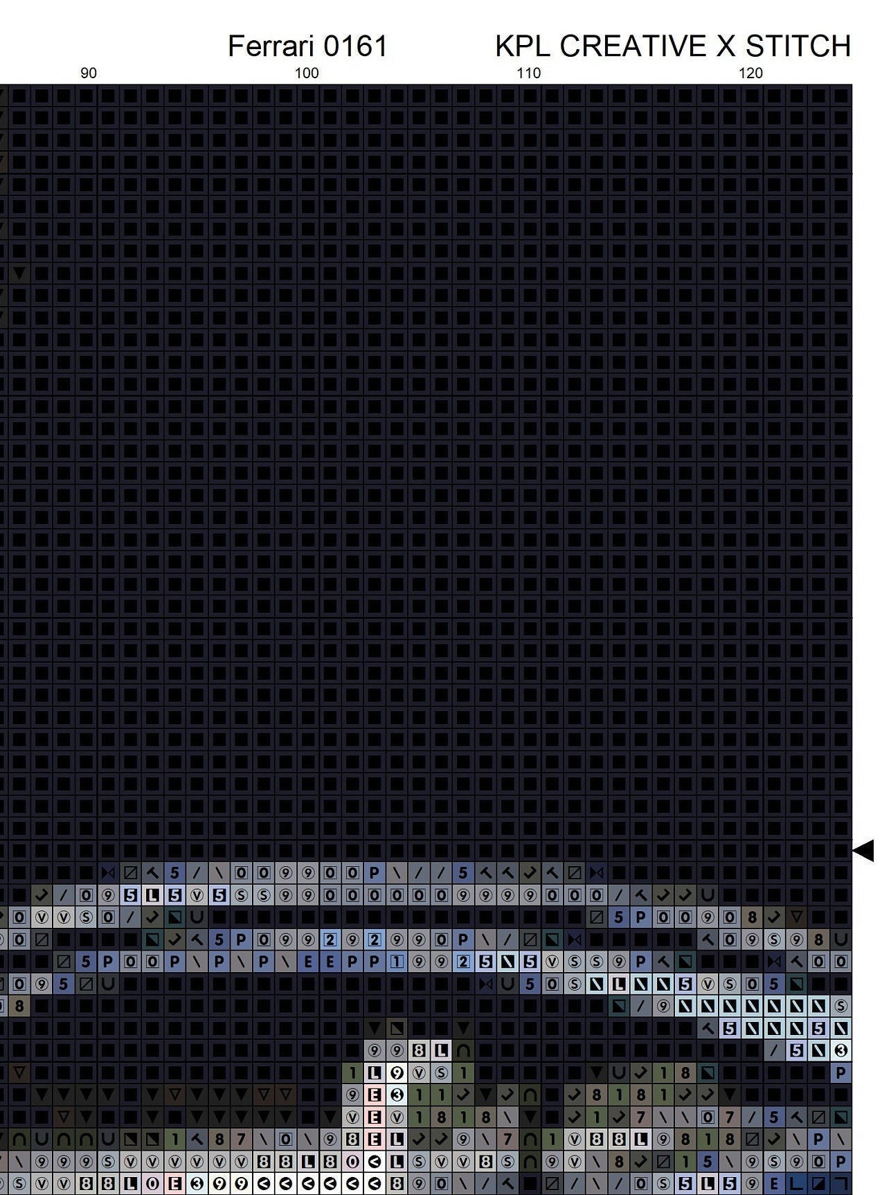 RACE Cars Counted Cross Stitch Pattern PDF, SPORTS Automobile Instant ...