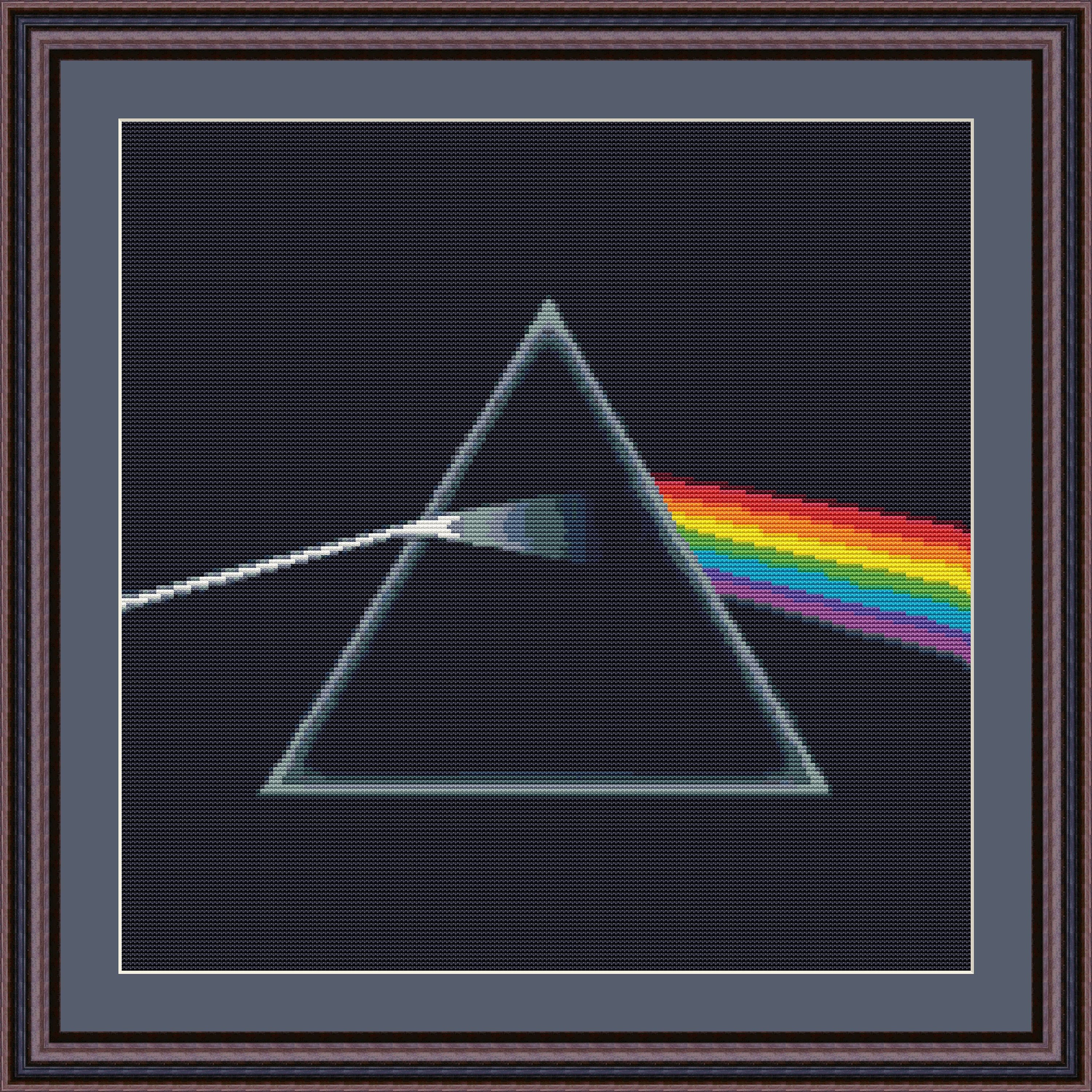 Dark Side of the Moon - Prism - Counted Cross Stitch Pattern Dark Side of the Moon - Prism - Counted Cross Stitch Pattern
