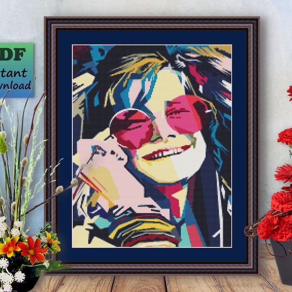 Rock Cross Stitch - Etsy