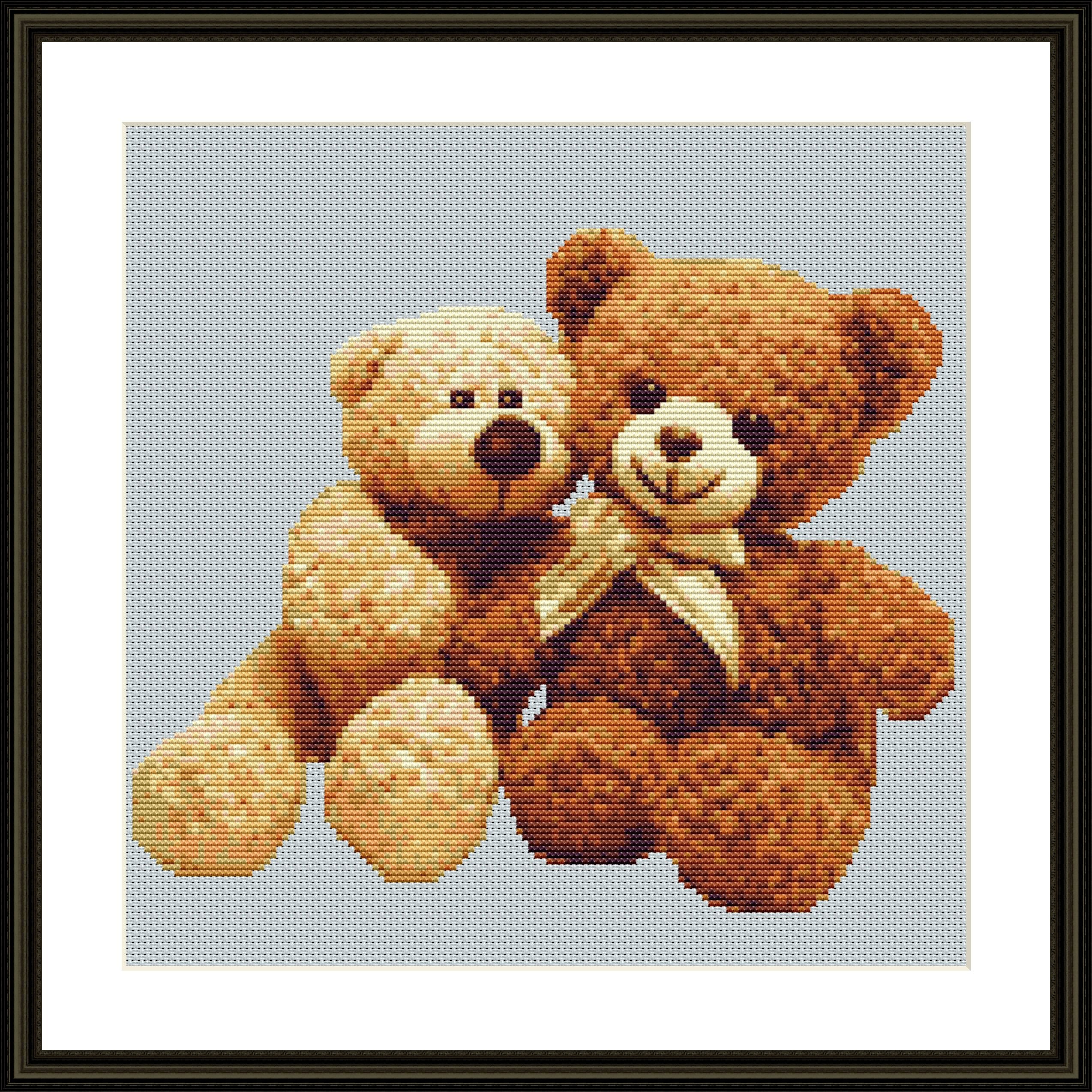Teddy Bear Friends- Toy Bear - Stuffed Teddy Bears - Counted Cross ...