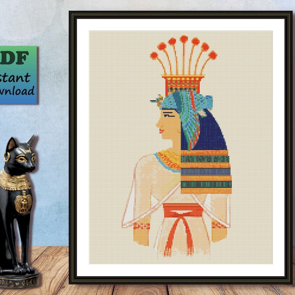 Cleopatra Cross Stitch Pattern - Etsy
