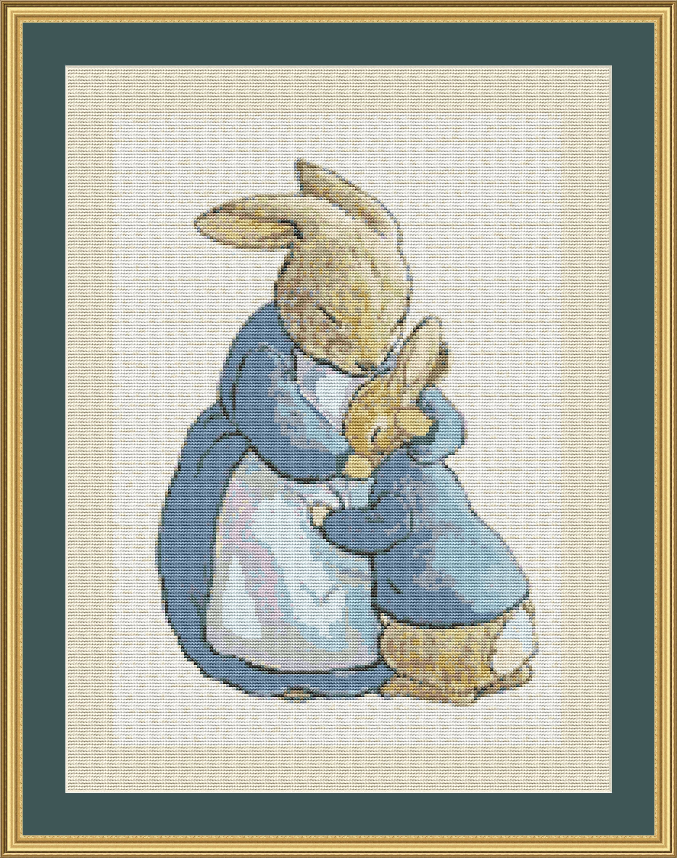PETER RABBIT & Mom Mum Beatrix Potter Counted Cross | Etsy UK