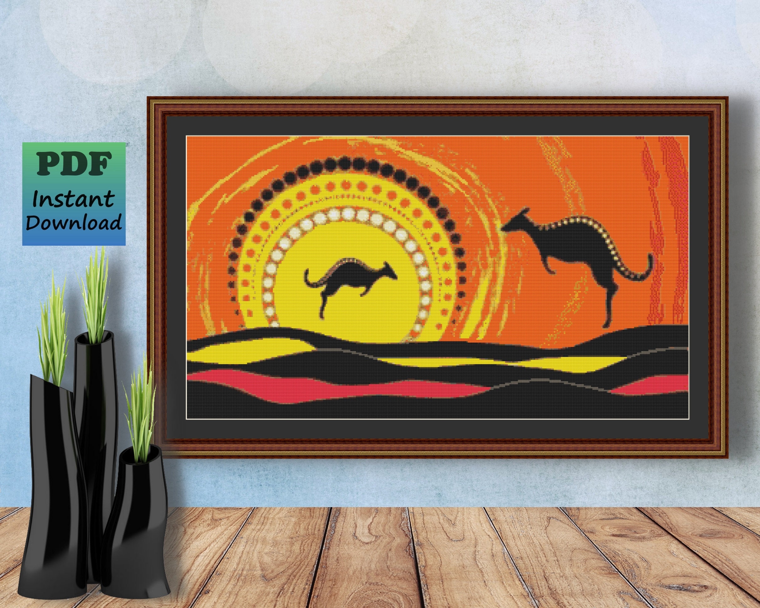 Aboriginal Art Kangaroo