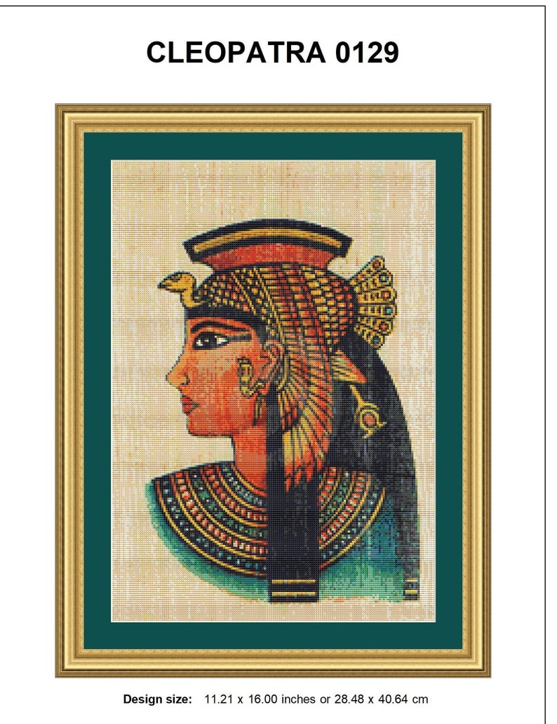 Queen CLEOPATRA - EGYPTIAN Royalty - Counted Cross Stitch Pattern - PDF ...