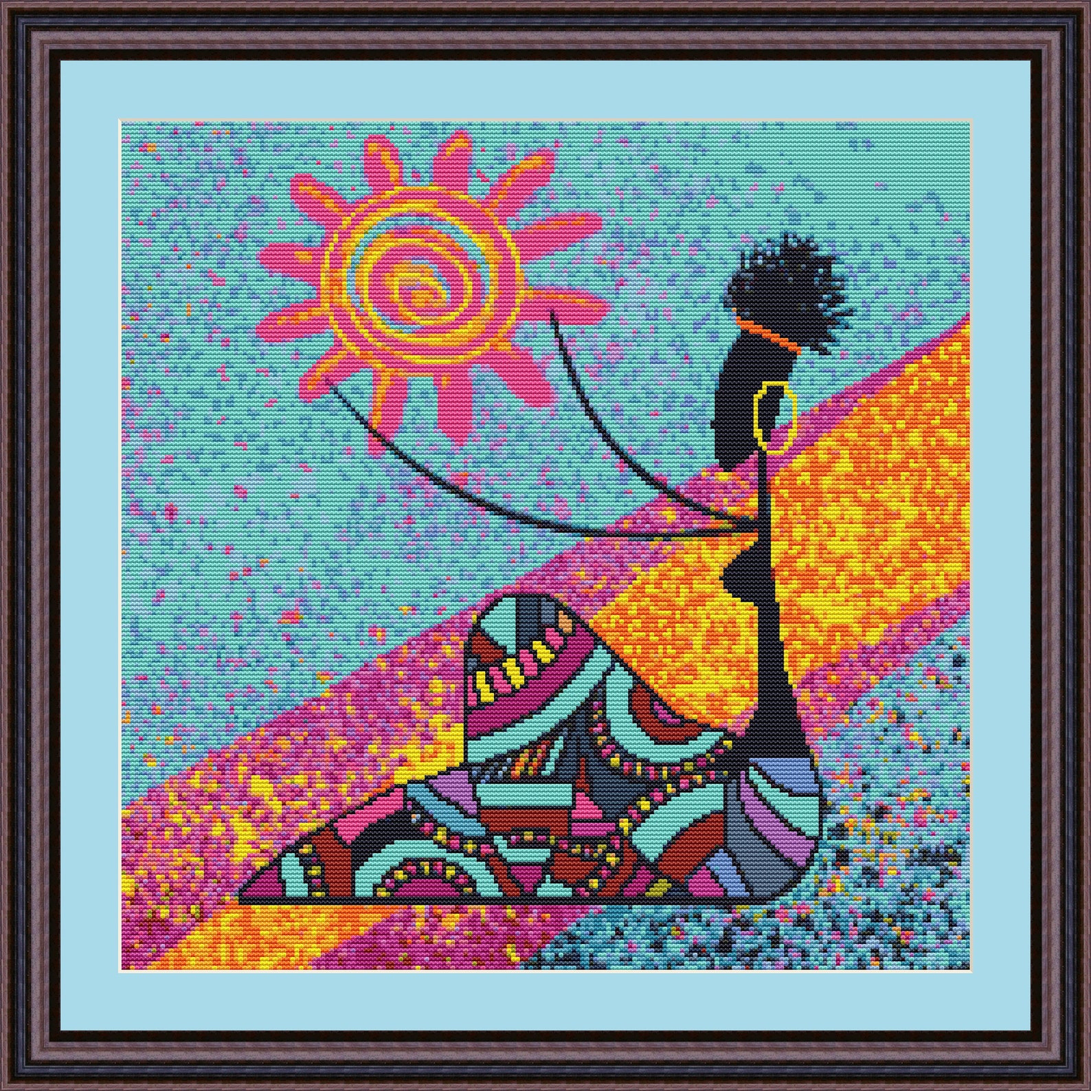AFRICAN TRIBAL Woman Counted Cross Stitch PDF Pattern - Etsy Canada